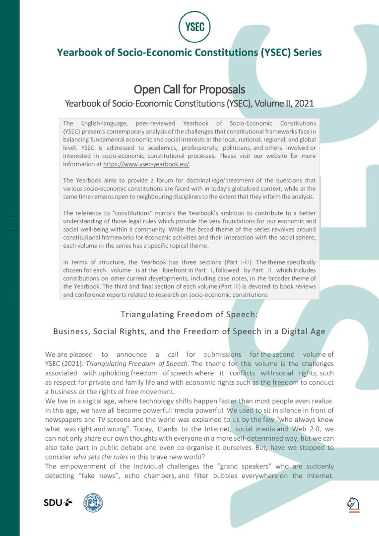 Upcoming Volumes - YSEC-Yearbook - Welcome to YSEC Yearbook of Socio ...